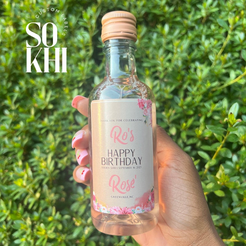 Mini Bottle Labels - Etsy