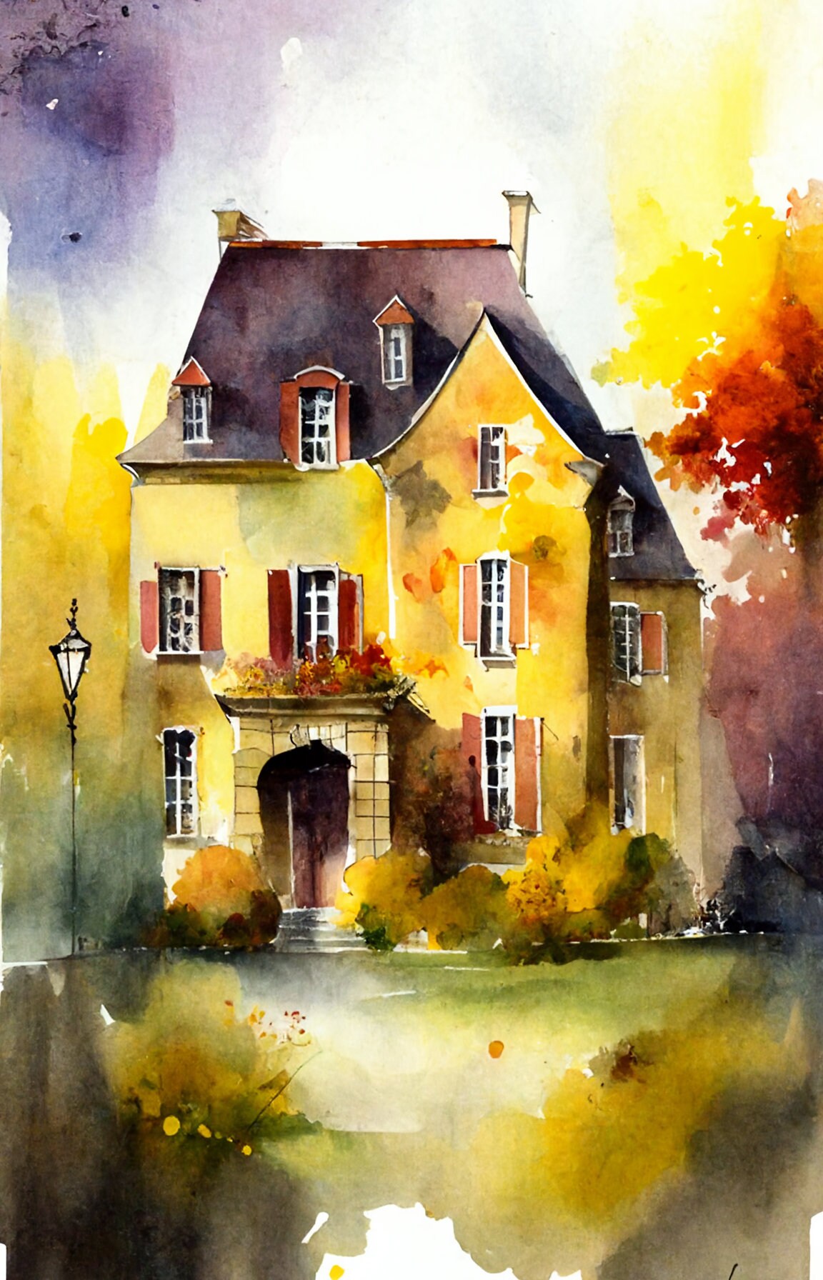 Printable Reverse Coloring Houses Book, Colors Provided, You Draw the ...