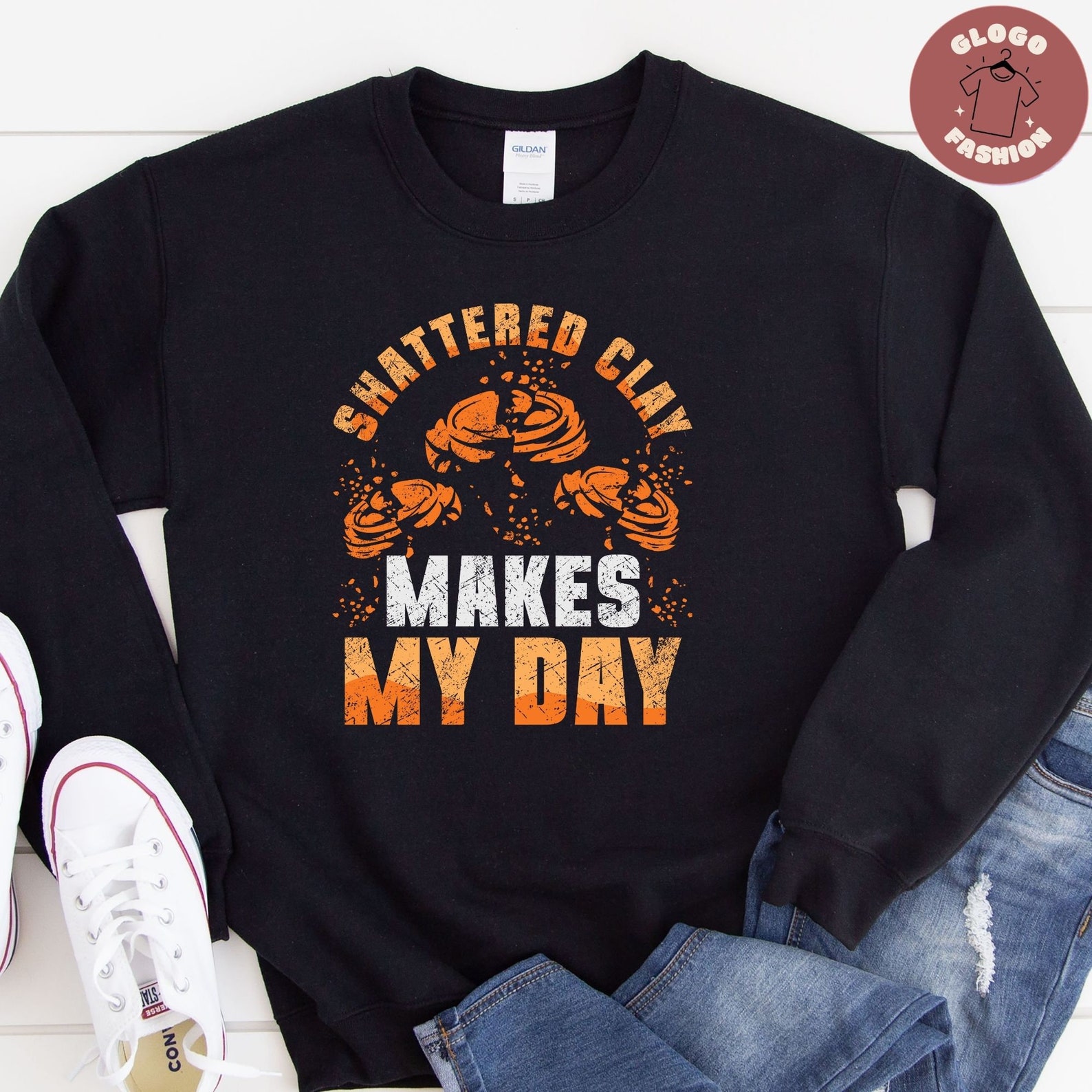 Shattered Clay Trap Shooter Shotgun Sport Gunshot Sporting Clays Pigeon ...