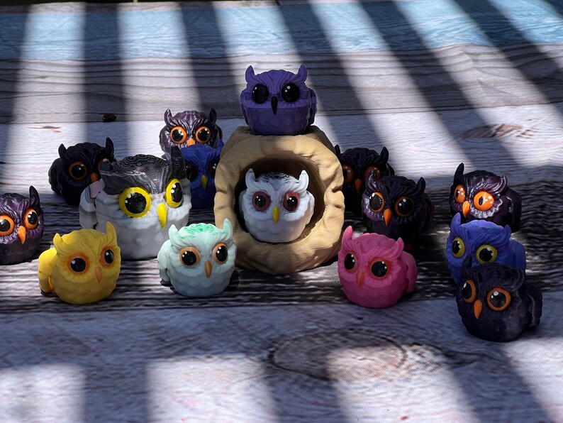 Owl Puffs - Etsy