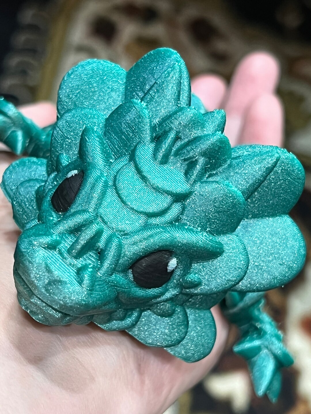 Lucky Clover Dragon Articulated Toy - Etsy