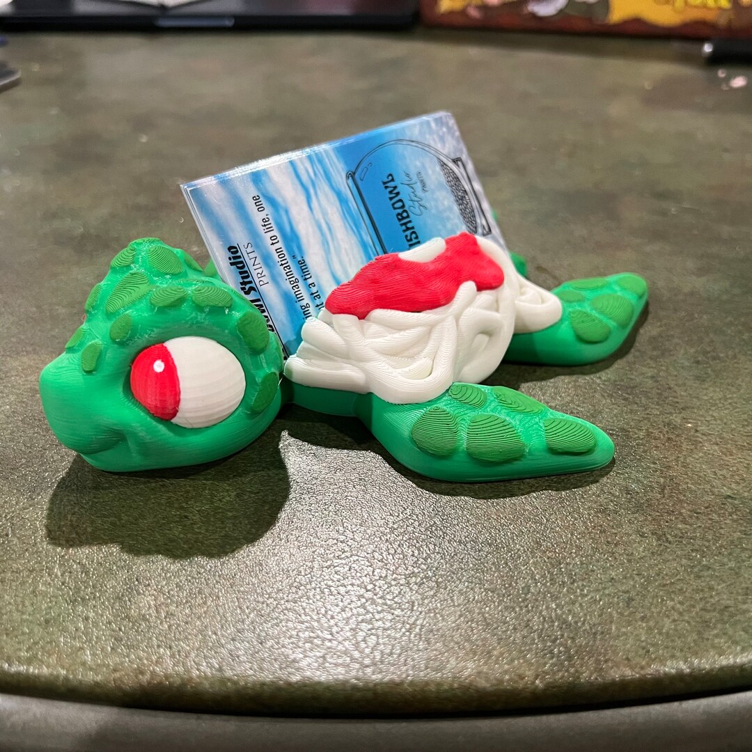 Spagetti Turtle Business Card Holder - Etsy