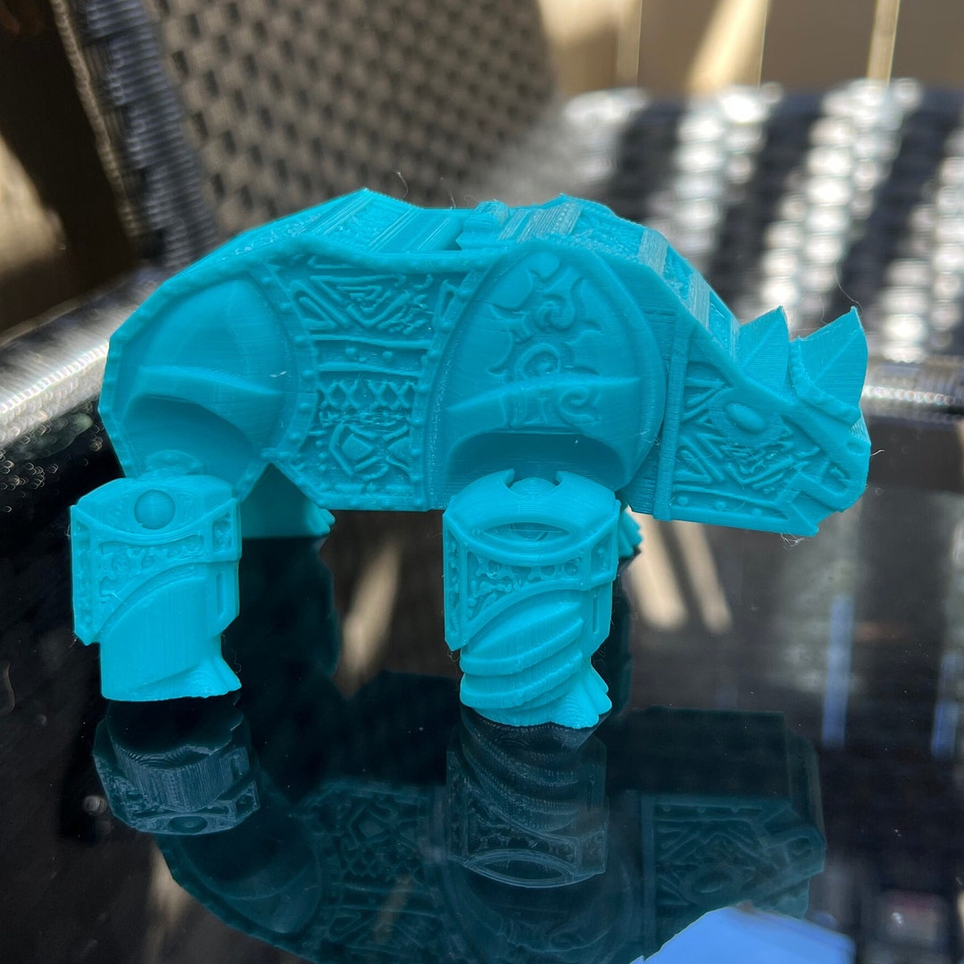 Steampunk Articulated Rhino Toy - Etsy