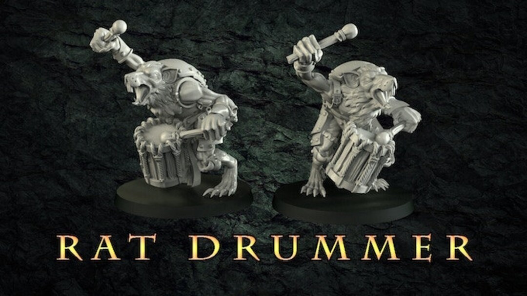 Rat Drummer - Etsy