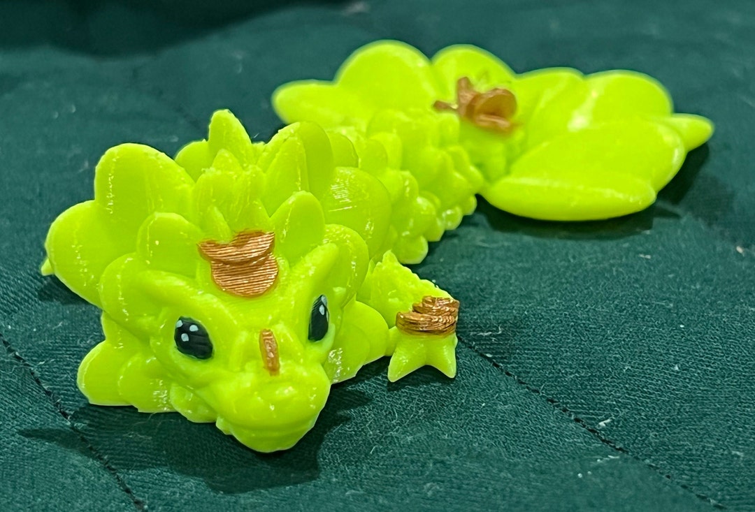 Lucky Clover Dragon Baby Cinderling Articulated Toy - Etsy