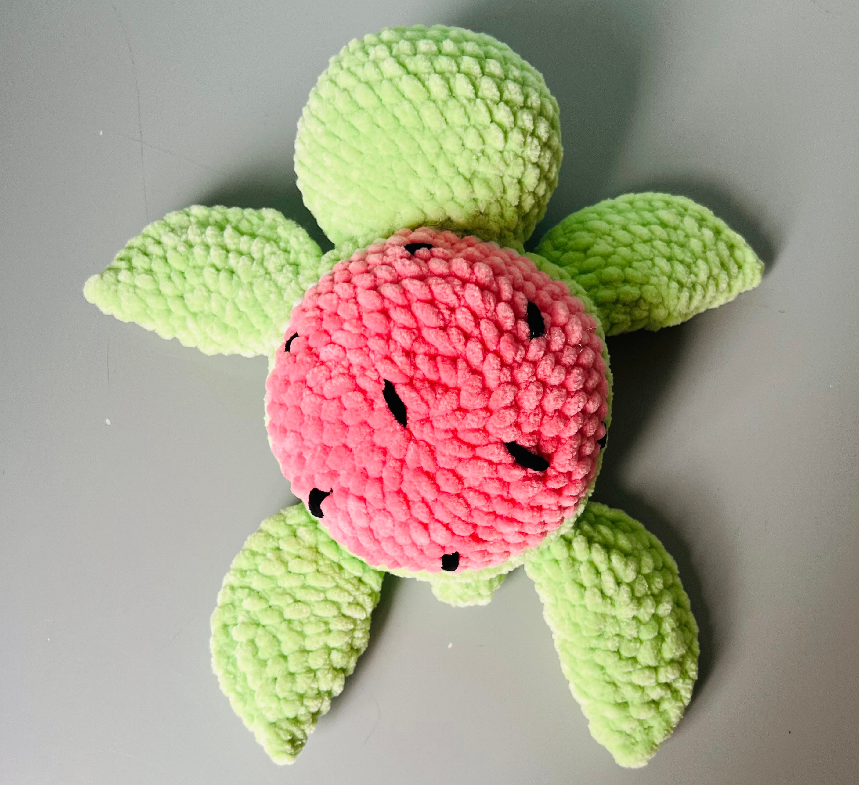 Watermelon Turtle Crochet Amigurumi Plushie, Crochet Plushie Turtle ...