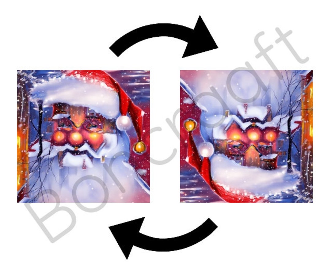 Christmas Bundle 2 Flip Illusion Image, Optical Illusion, Digital ...
