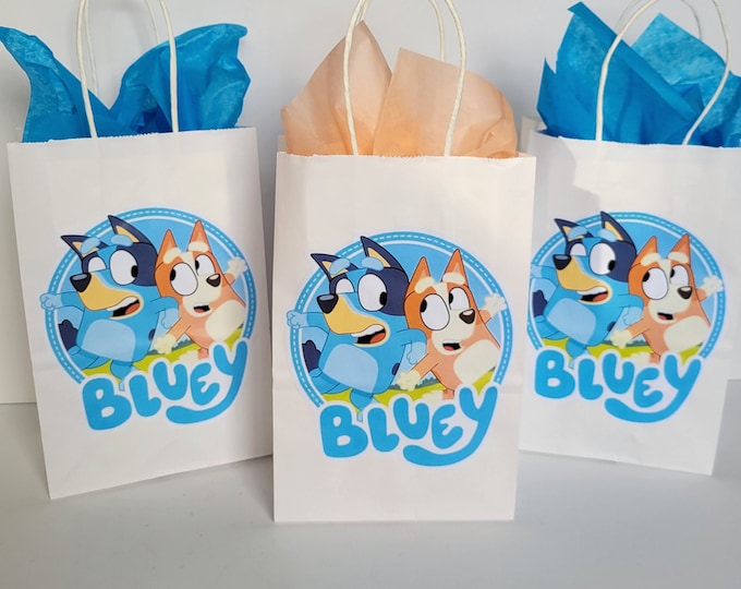 Personalized Bluey Inspired Goodie Bags - 8pk - Etsy