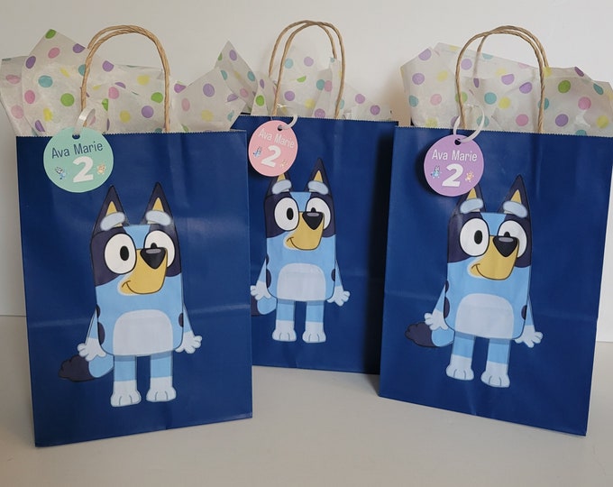 Personalized Bluey Inspired Goodie Bags 8pk - Etsy
