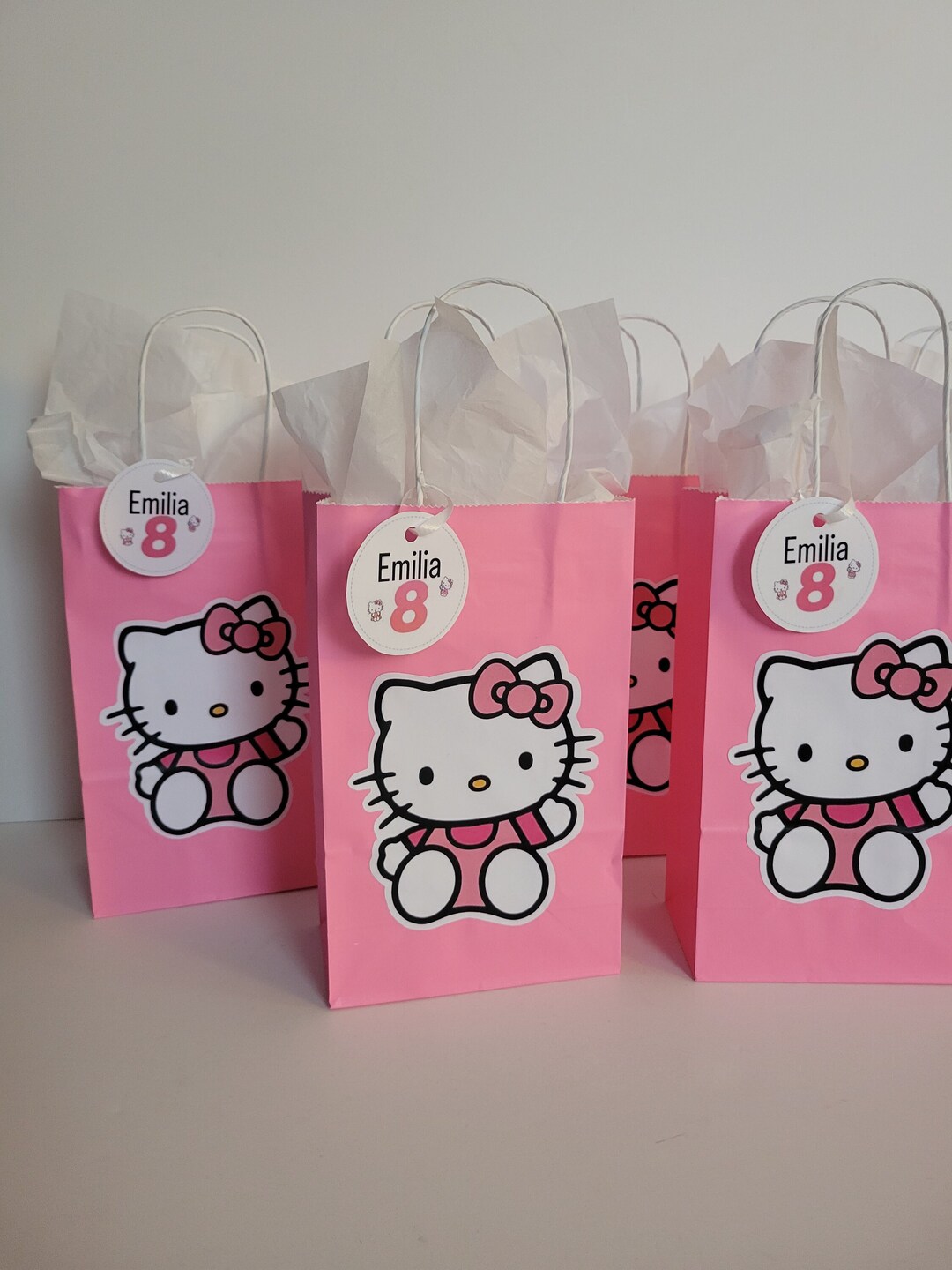 Personalized Hello Kitty Inspired Goodie Bags - 8pk - Etsy