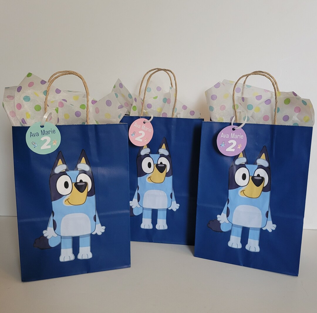 Personalized Bluey Inspired Goodie Bags 8pk - Etsy
