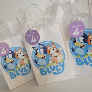 Personalized Bluey Inspired Goodie Bags - 8pk - Etsy