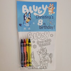 Personalized Bluey Inspired Coloring Kit - Etsy