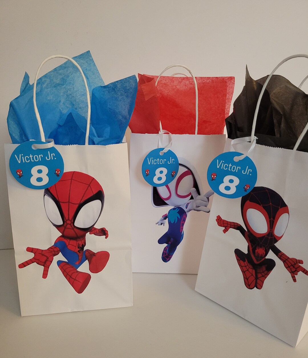 Personalized Spidey Inspired Goodie Bags - 8pk - Etsy