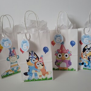 Personalized Bluey Inspired Goodie Bags - 8pk - Etsy