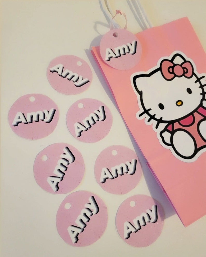 Personalized Hello Kitty Inspired Goodie Bags - 8pk - Etsy