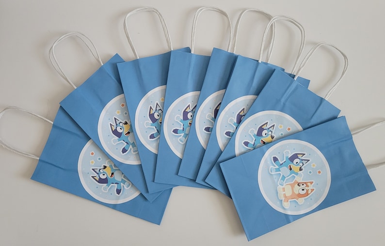 Personalized Bluey Inspired Goodie Bags 8pk - Etsy