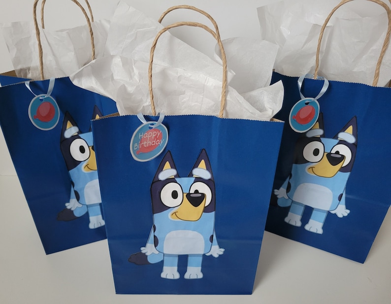 Personalized Bluey Inspired Goodie Bags 8pk - Etsy