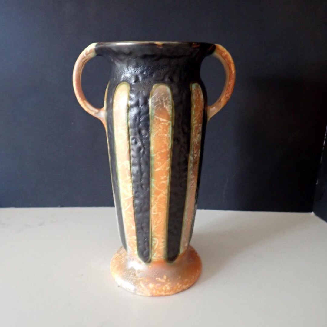 1930s Art Deco Czech Pottery Ditmar Urbach Alienware Vase - Etsy