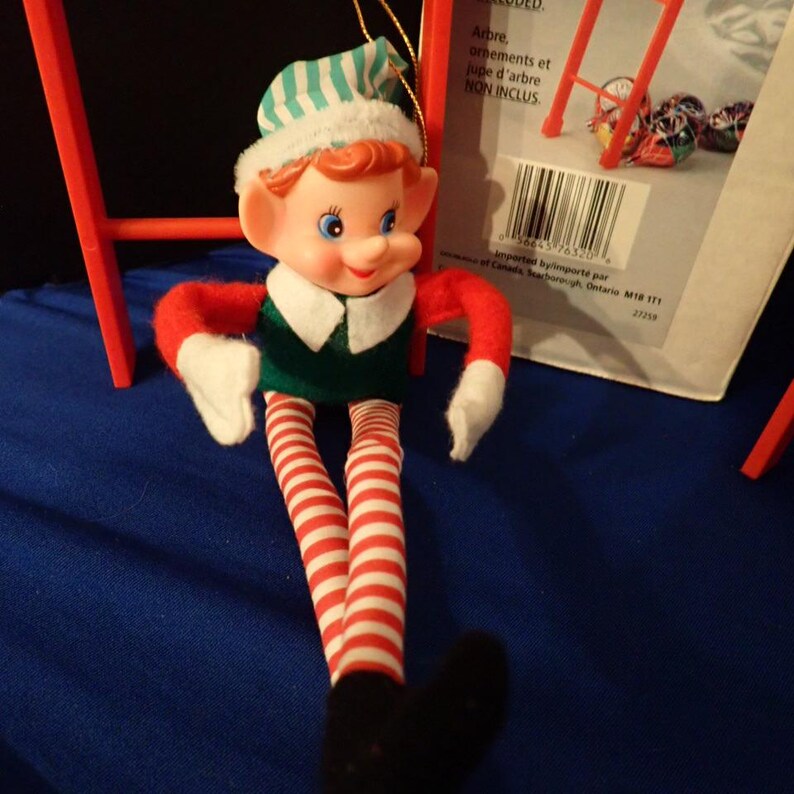 Vintage Double Glo Santa’s Helpers Ladder and Elves Christmas ...