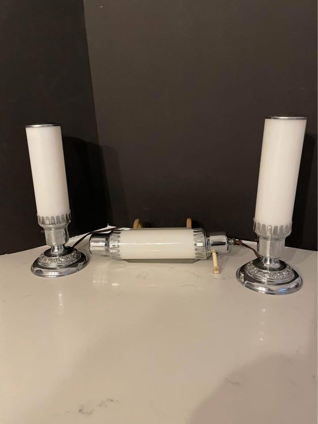 Antique 1940s Torpedo Skyscraper Bedroom Lamp Set Made in Toronto - Etsy