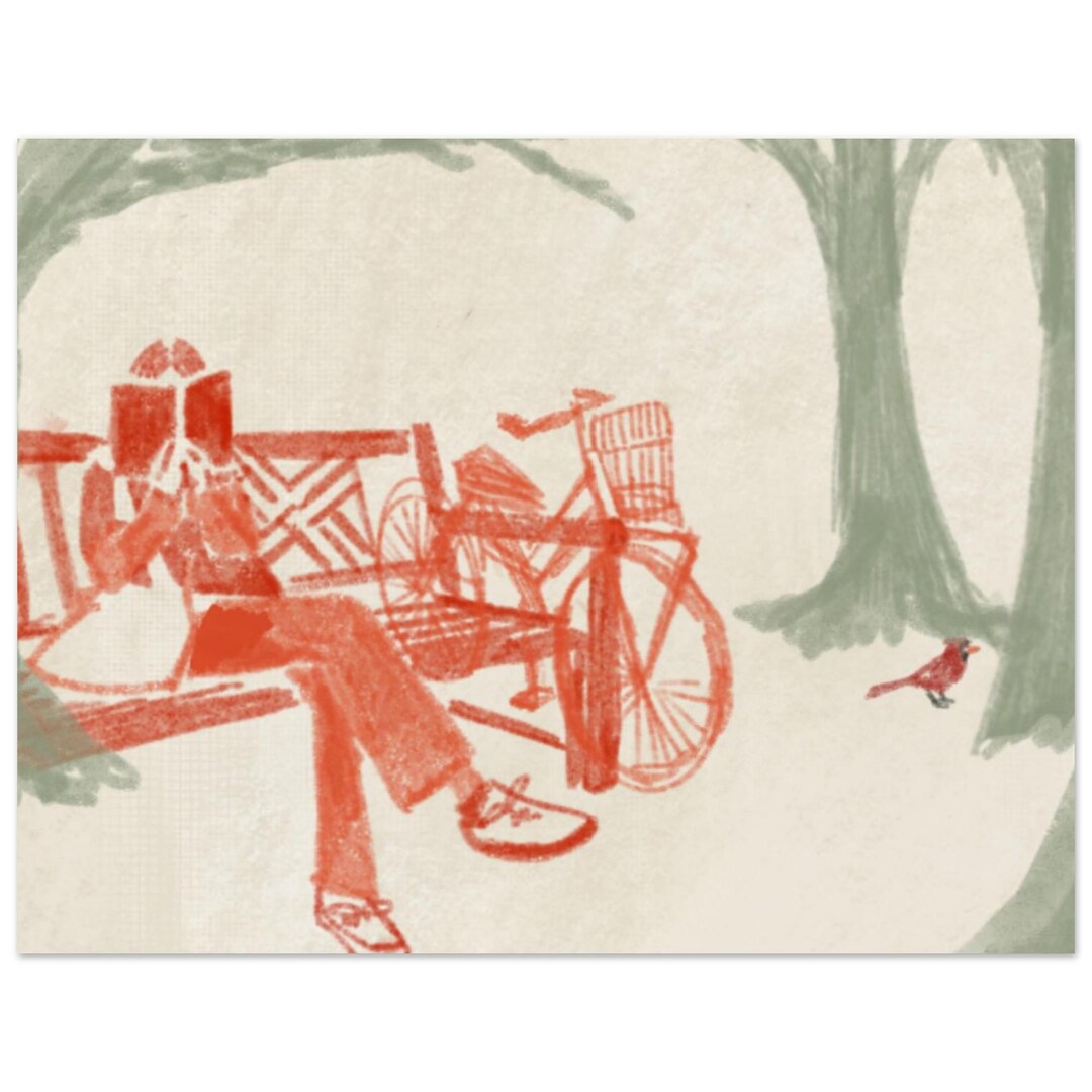 Charming Reading Girl Poster - Wheaton, IL Garden Art With Hidden ...