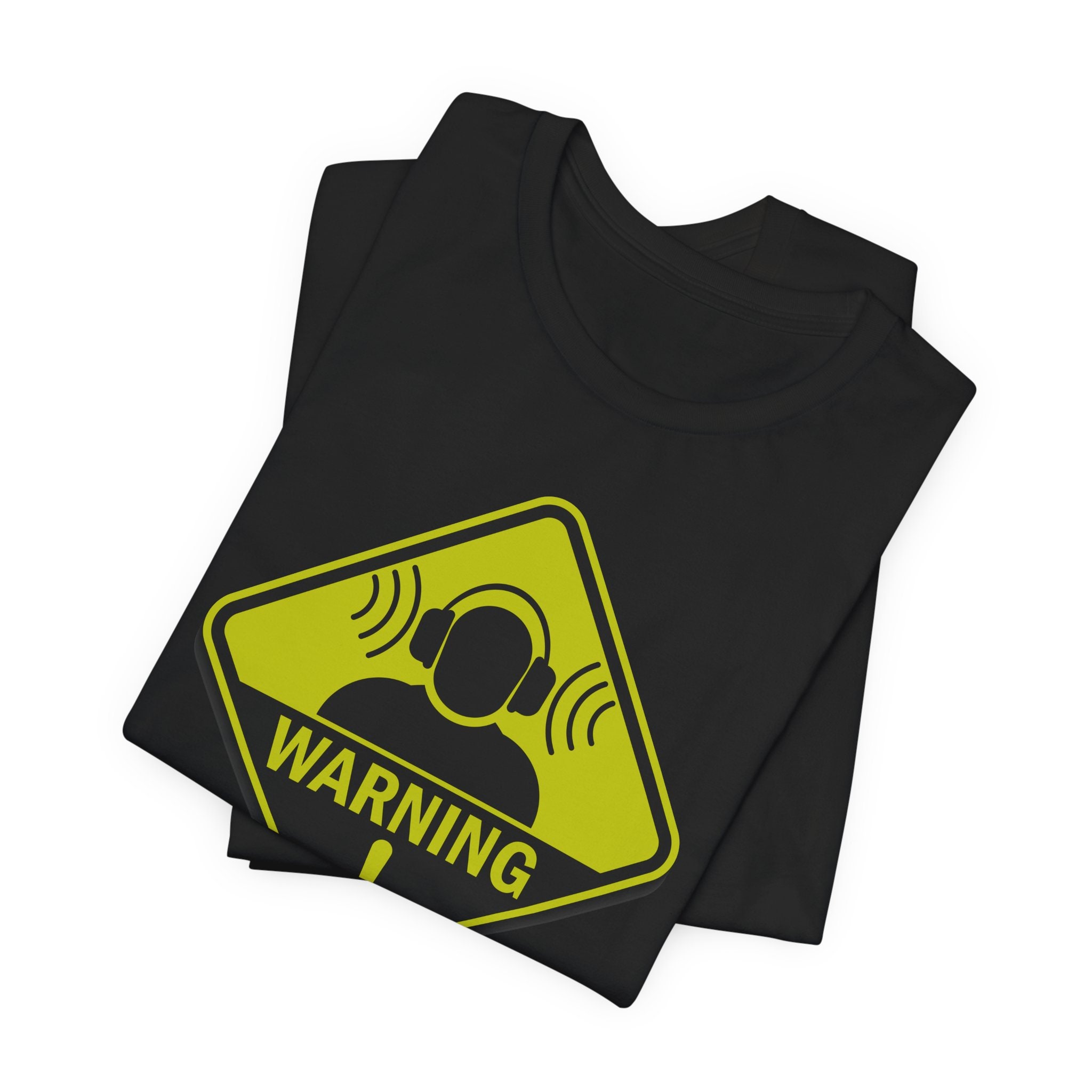 Warning Sign T-shirt, Warning T-shirt, Yellow Warning Sign T-shirt ...