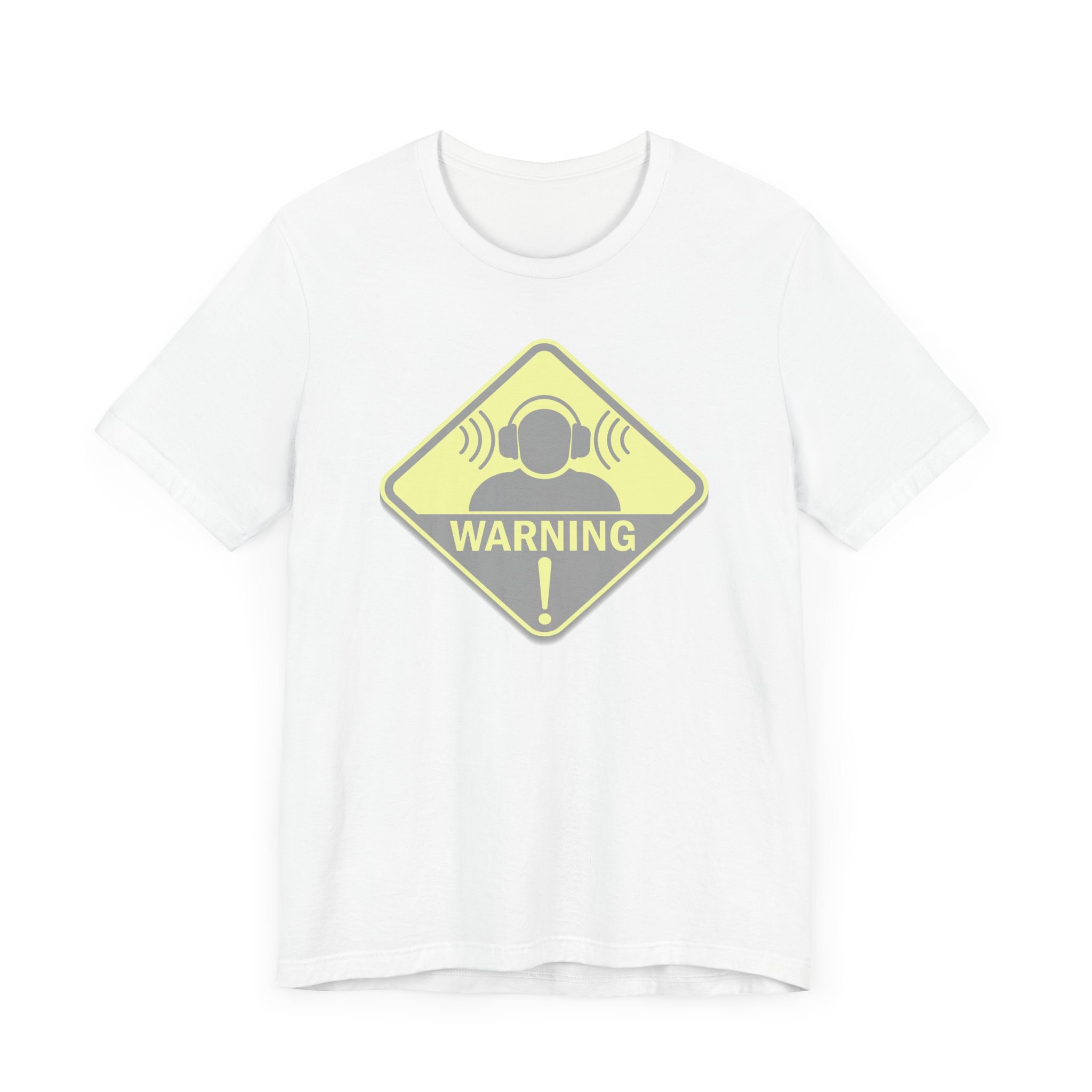 Warning Sign T-shirt, Warning T-shirt, Yellow Warning Sign T-shirt ...