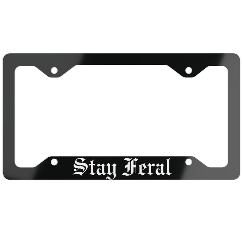Gothic License Plate Purple - Etsy