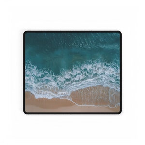 Coastline Shore Ocean Desk Mat Extra Large Desk Mat Beach Desk Mat Gift ...
