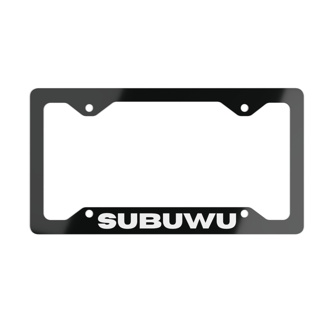 Ultra Slim Subuwu Subaru Aluminum License Plate Frame, License Plate ...