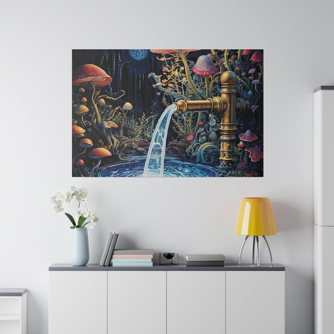 Enchanted Forest Wall Art Surrealism Fantasy Art Canvas Art Print Matte ...