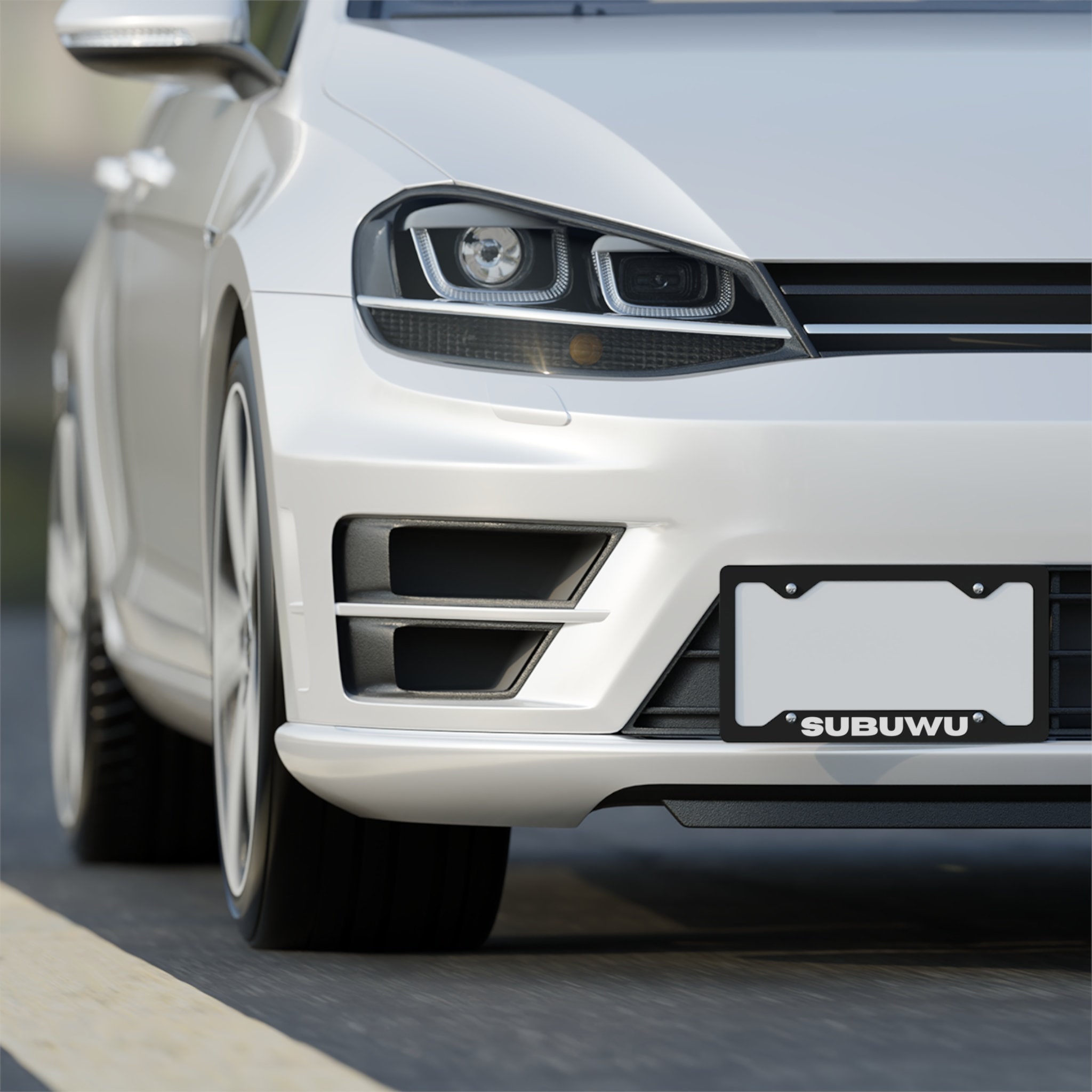 Ultra Slim Subuwu Subaru Aluminum License Plate Frame, License Plate ...
