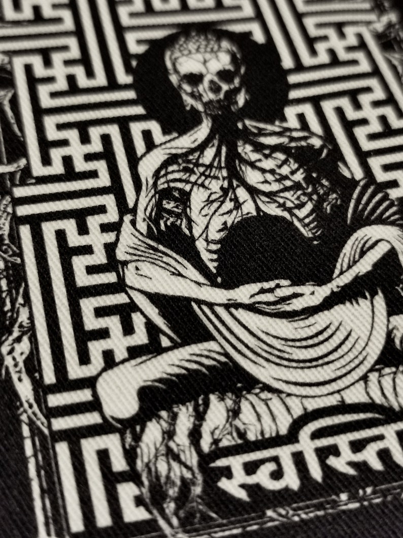 Sayagata Buddha Patch,ancient Swastika Cloth,oriental Buddhist Ritual ...