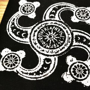 Solar Wheel Swastika Patch,celtic Sun/moon Ornament,antique Pagan Patch ...