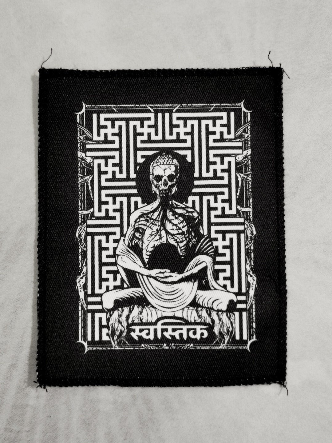 Sayagata Buddha Patch,ancient Swastika Cloth,oriental Buddhist Ritual ...