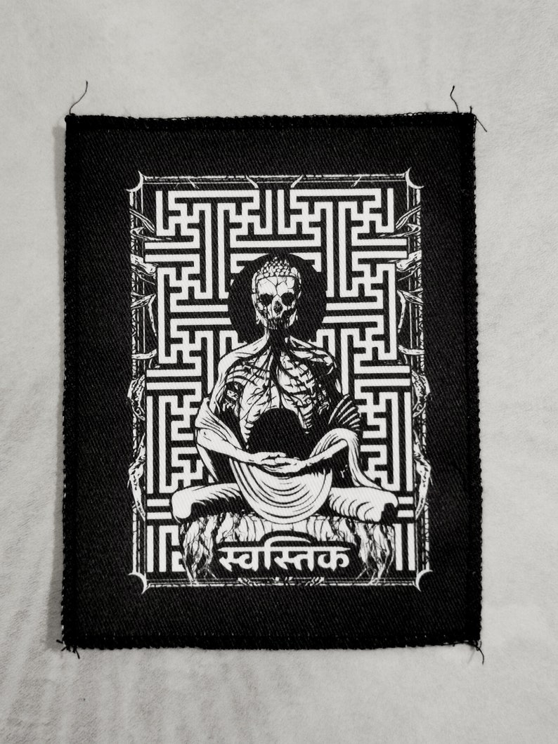 Sayagata Buddha Patch,ancient Swastika Cloth,oriental Buddhist Ritual ...