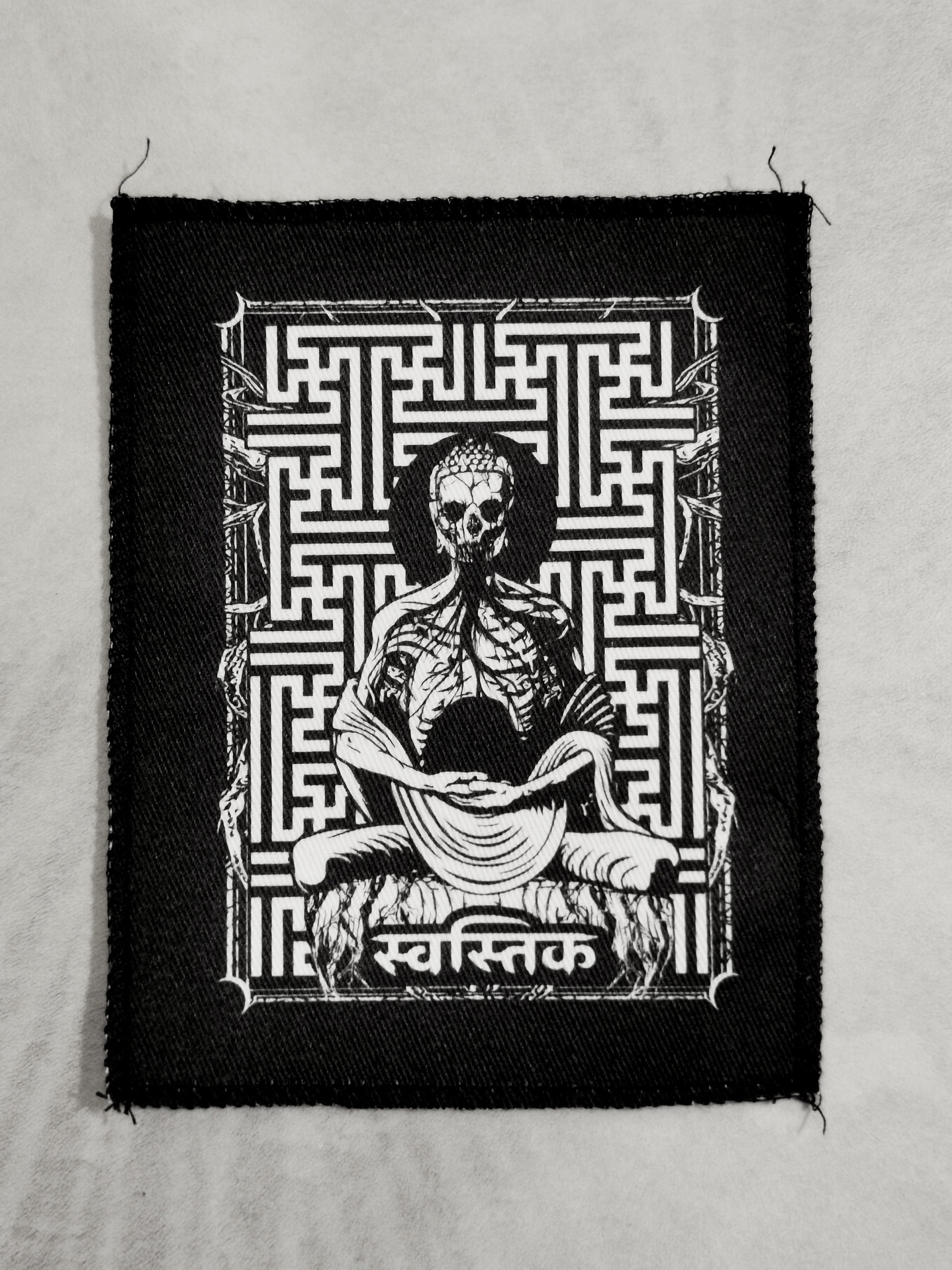 Sayagata Buddha Patch,ancient Swastika Cloth,oriental Buddhist Ritual ...