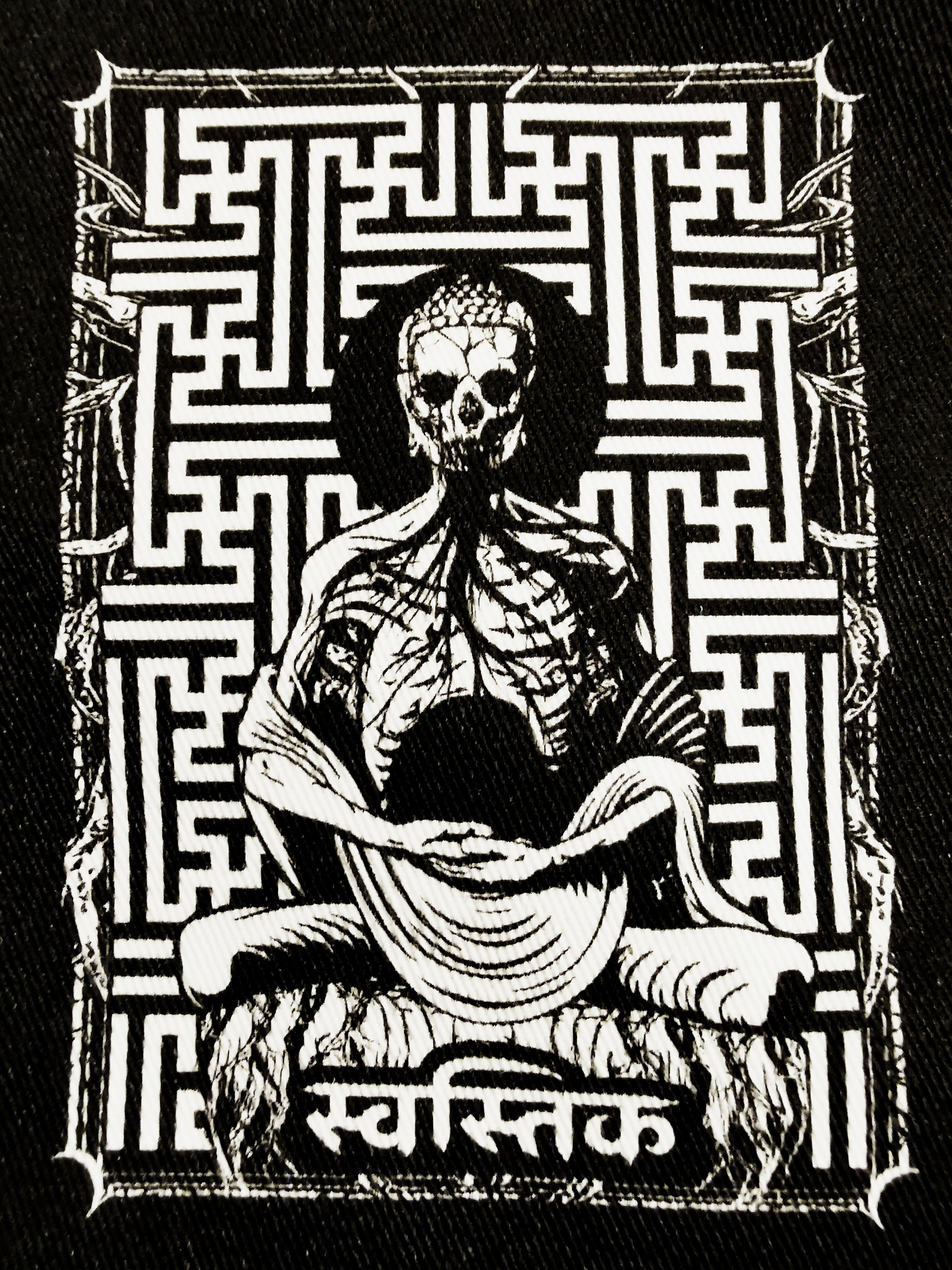 Sayagata Buddha Patch,ancient Swastika Cloth,oriental Buddhist Ritual ...
