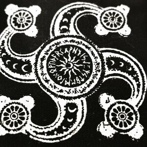 Solar Wheel Swastika Patch,celtic Sun/moon Ornament,antique Pagan Patch ...
