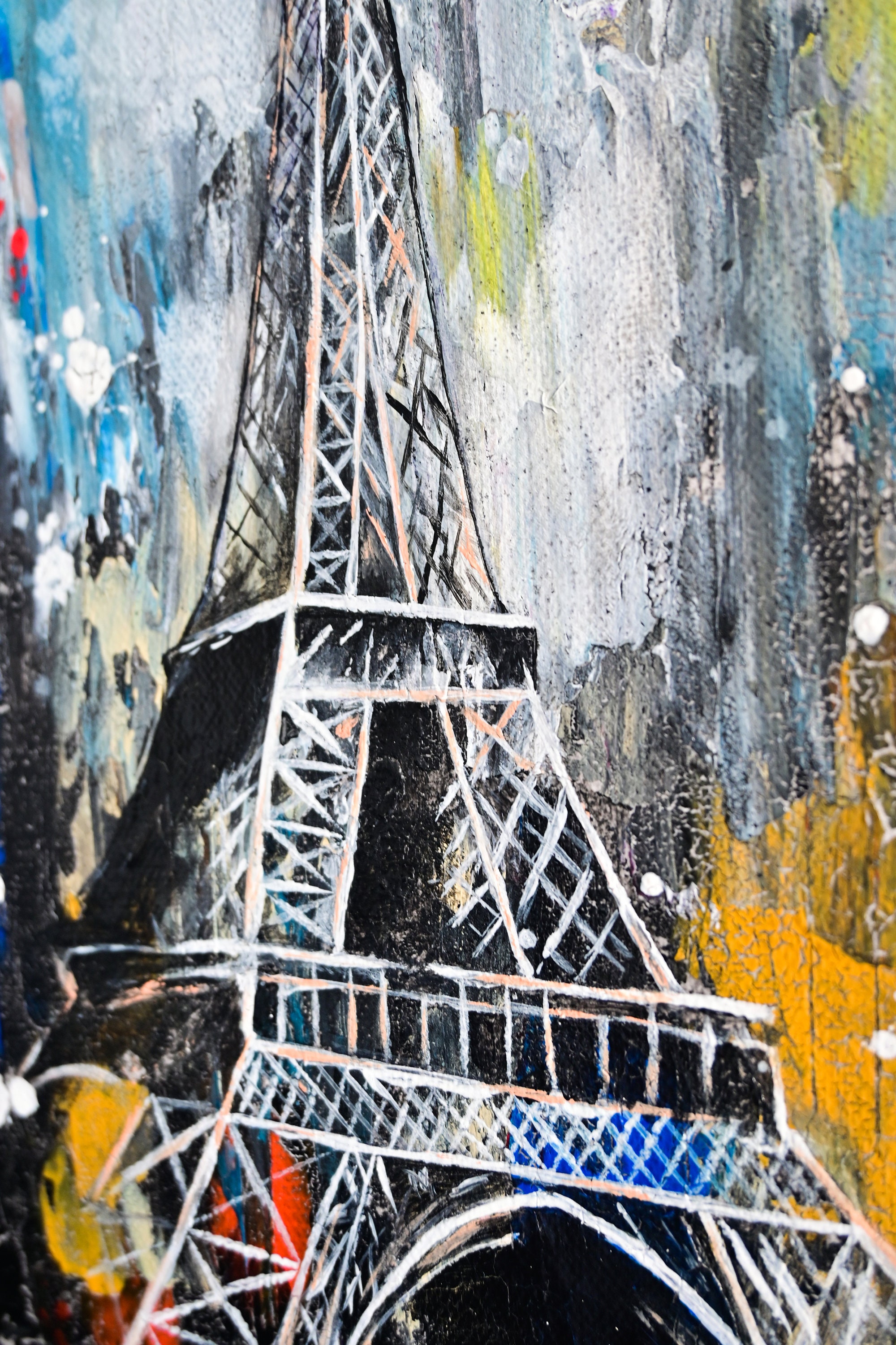 Abstract Eiffel Tower: Illuminating Parisian Wonder - Etsy