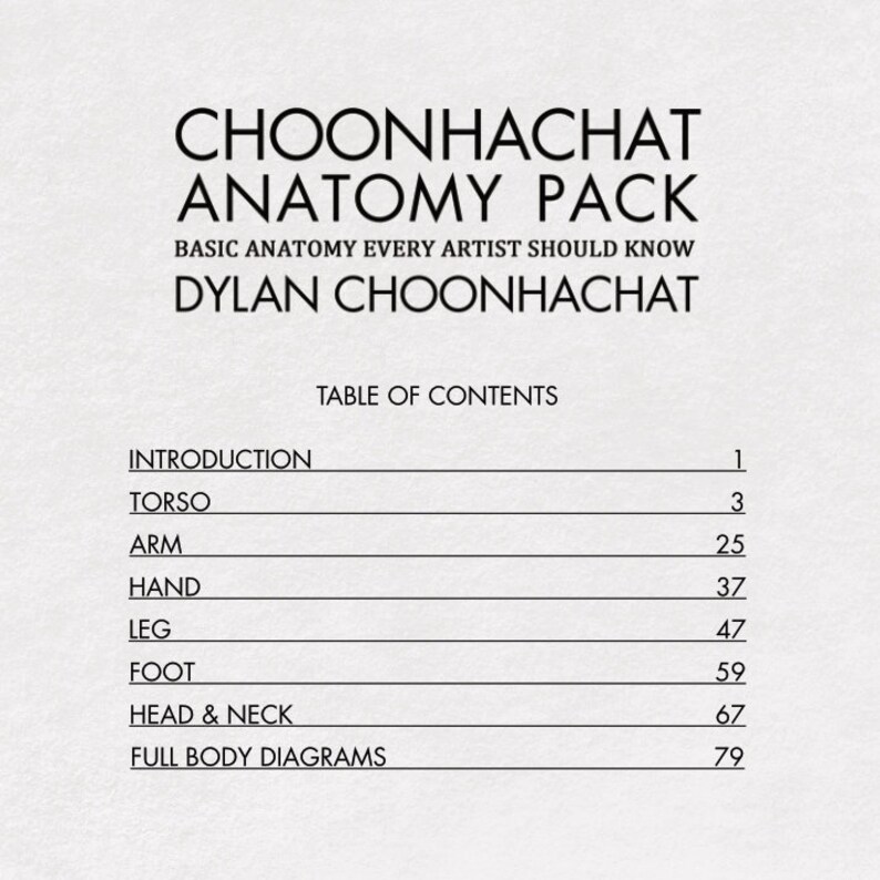 Anatomy Pack by Dylan Choonhachat - Etsy
