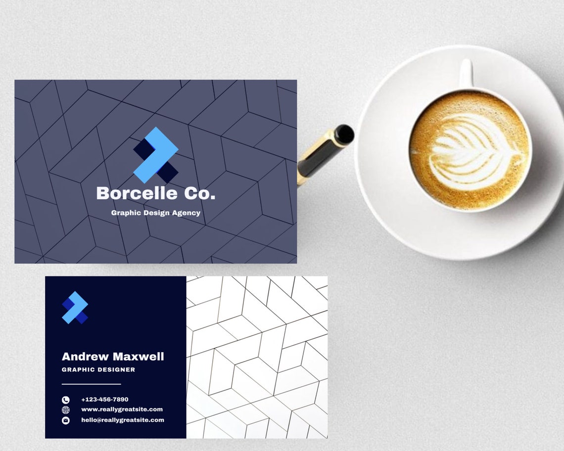 Modern Company Business Card , Printable Business Card, Business ...
