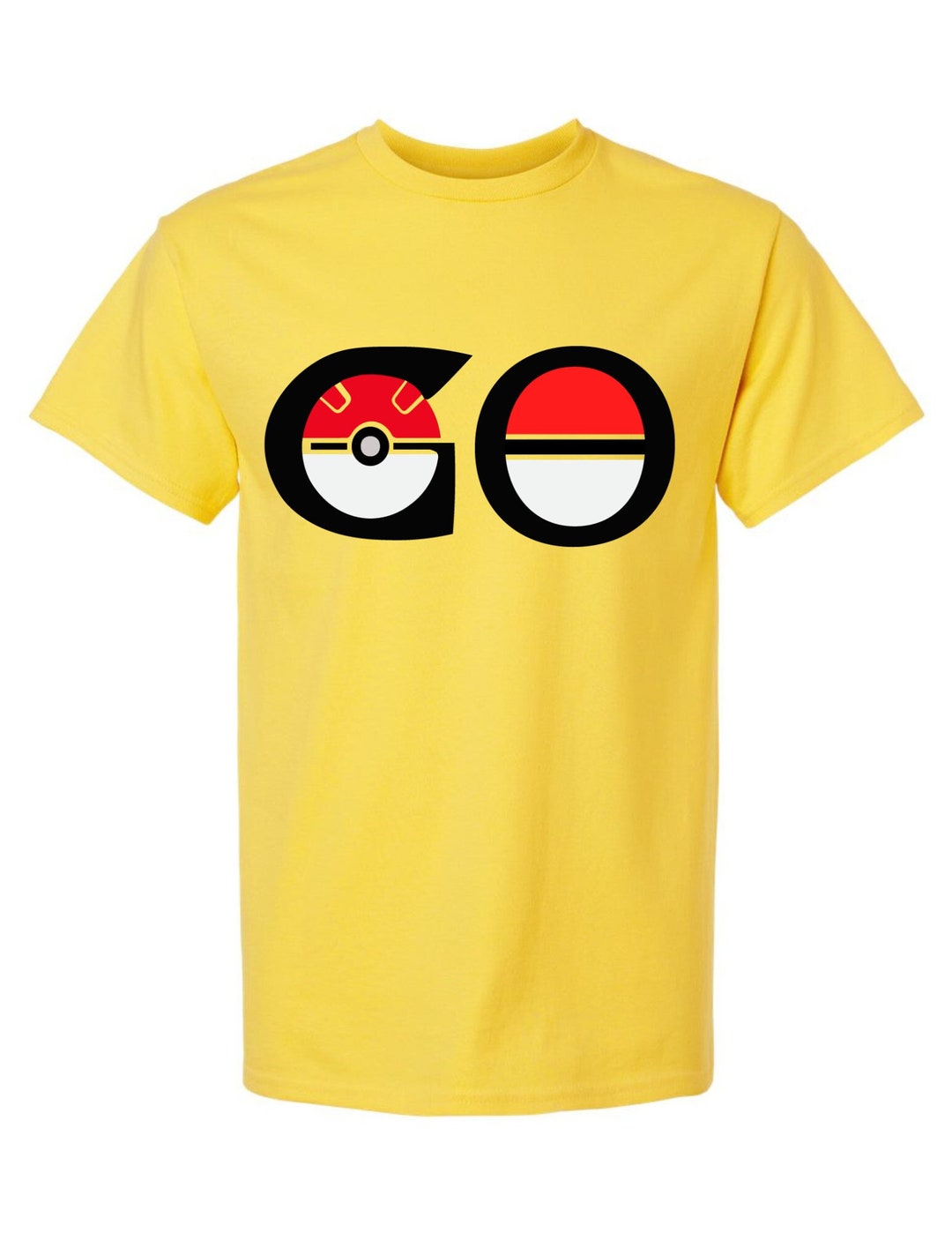 Pokemon GO T-shirt Catch 'em All Graphic Tee Trainer Adventure Apparel ...