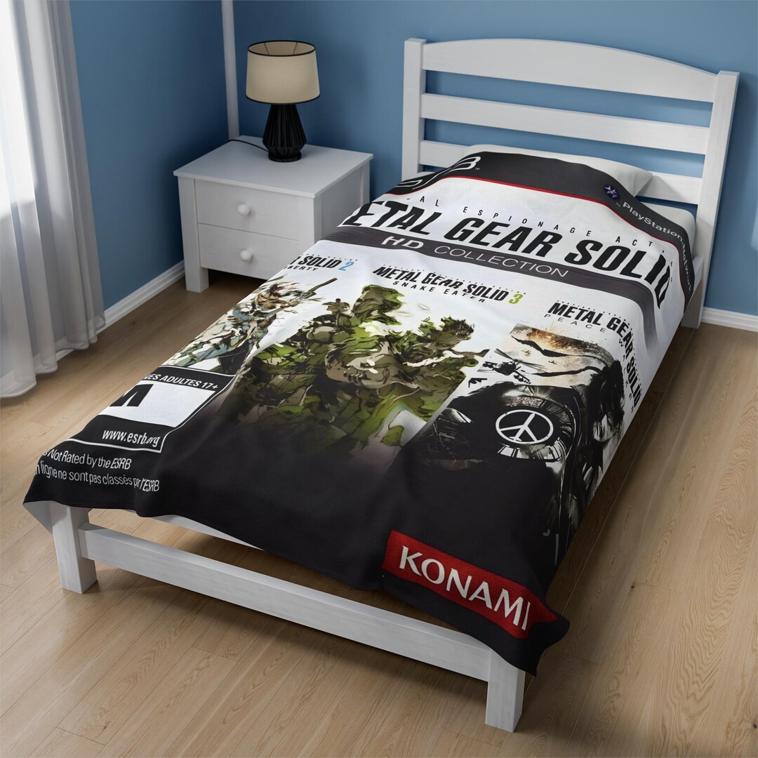 Metal Gear Solid MGS Trilogy PS3 Hand Woven Blanket Playstation 3 ...
