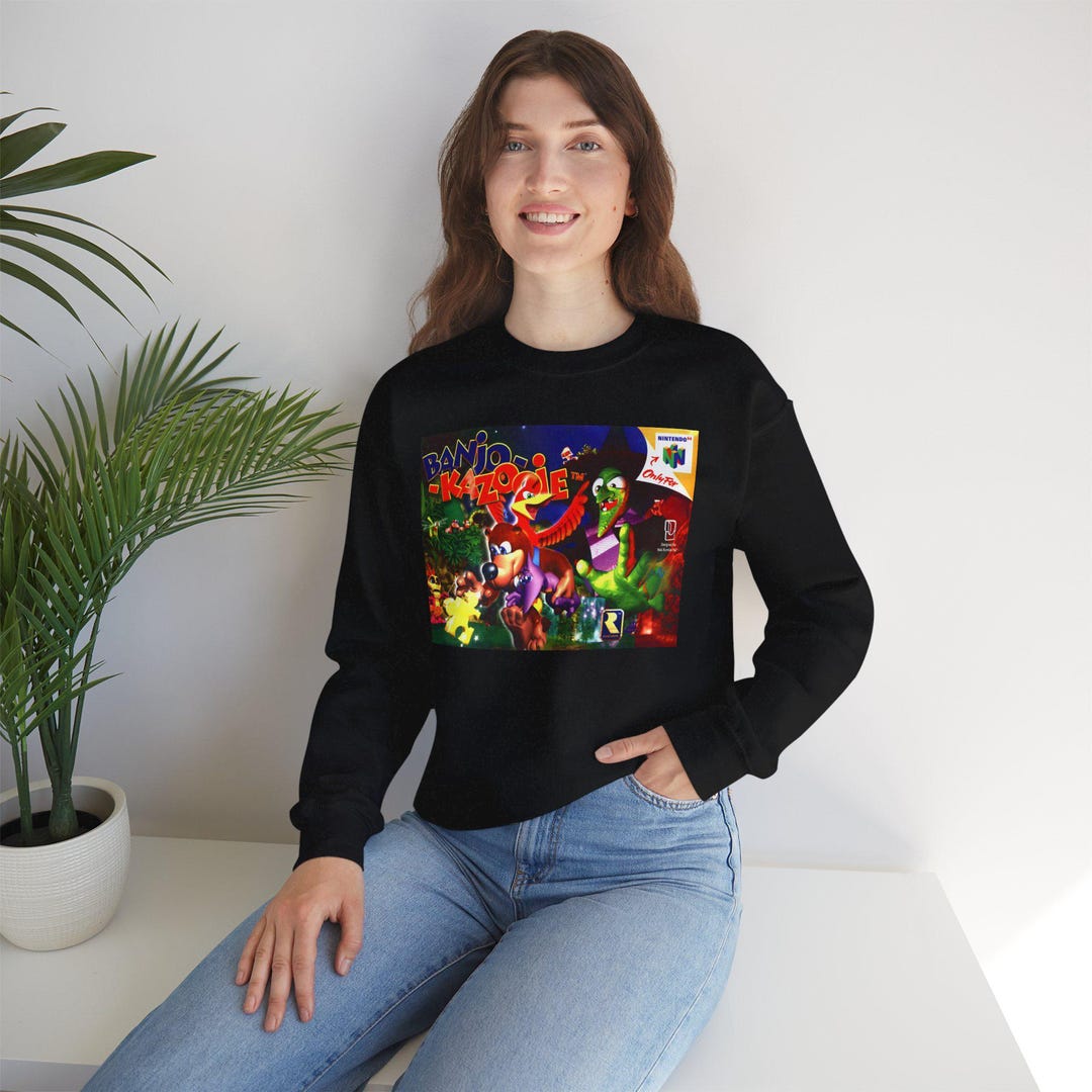 Banjo-kazooie N64 Sweater Classic Nintendo Adventure Vintage 90s ...