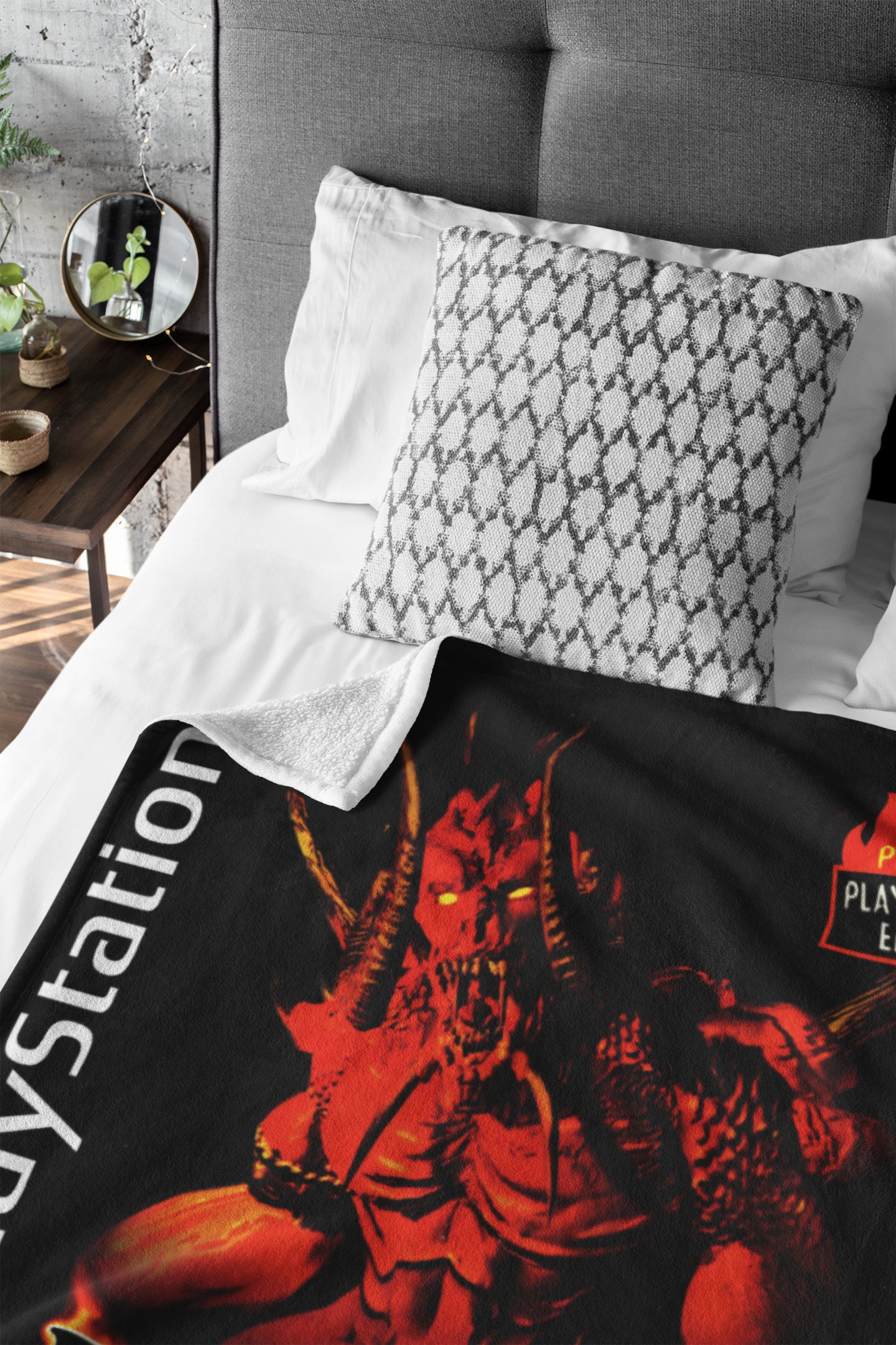 Retro Video Game Blanket Game System Throw Game Room Decor Gamer ...