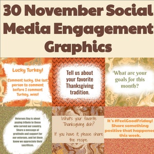 30 Engaging November Social Media Posts, Interactive Prompts for Social ...