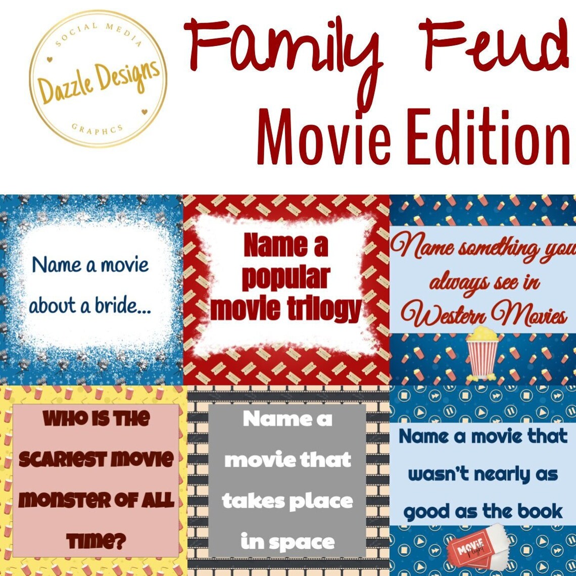 Facebook Engagement Game Graphics, Family Feud Game Engagement Posts ...