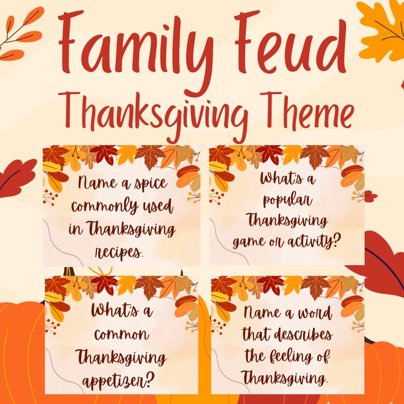 Thanksgiving Facebook Engagement Game Graphics, Thanksgiving Family ...